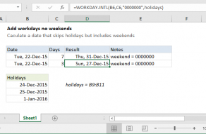Excel NETWORKDAYS function | Exceljet